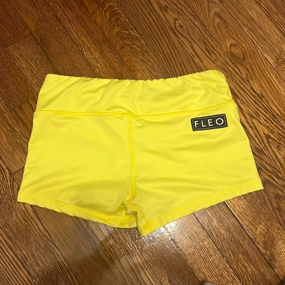 Shorts | Fleo Double Lined Neon Yellow Workout Shorts | Poshmark